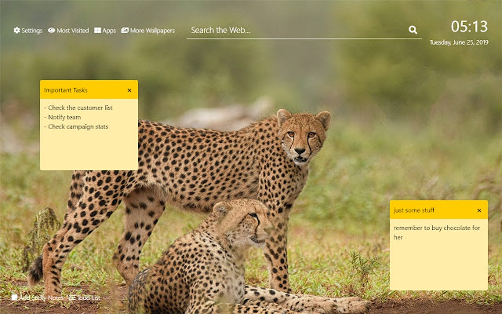 Cheetah Wallpaper HD New Tab Theme for Google Chrome - Extension Download