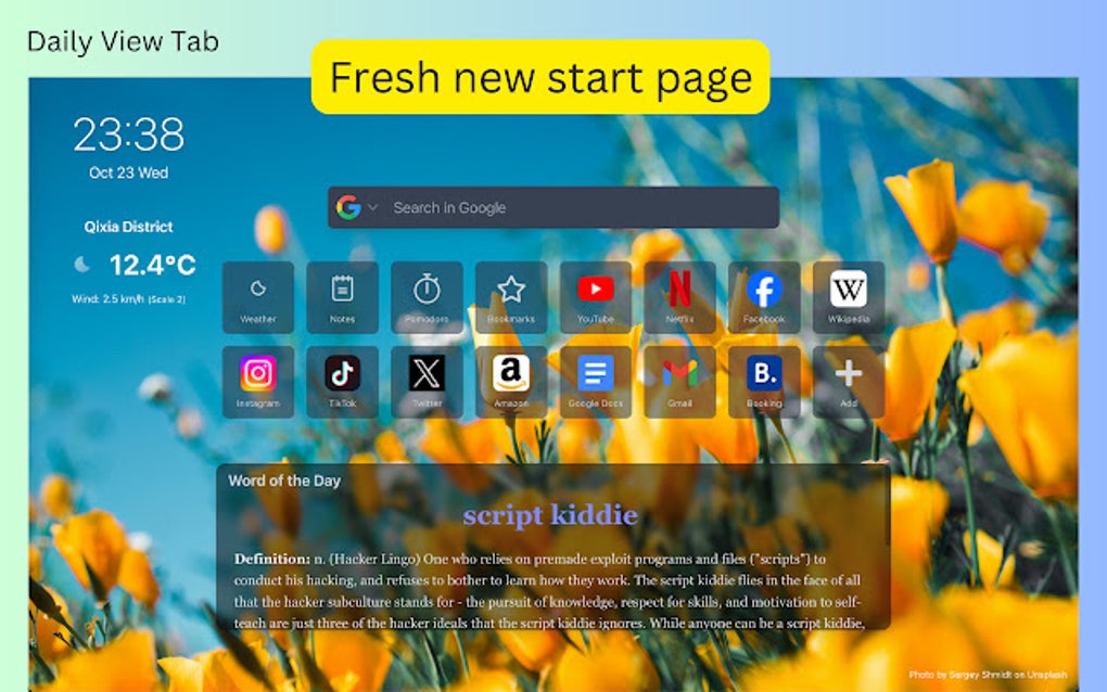 Daily View Tab for Google Chrome - Extension Download