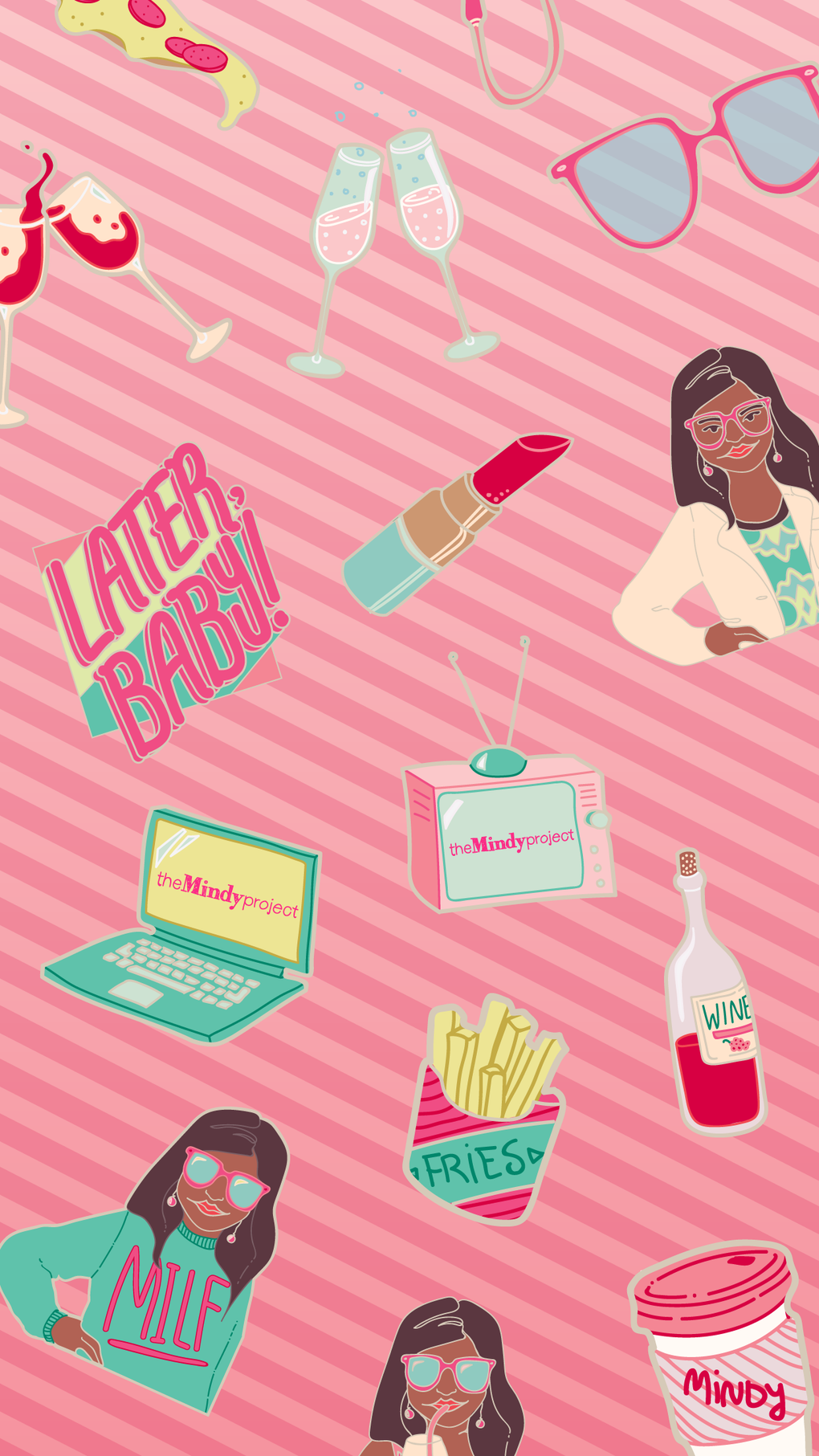 The Mindy Project Stickers for iPhone - Download