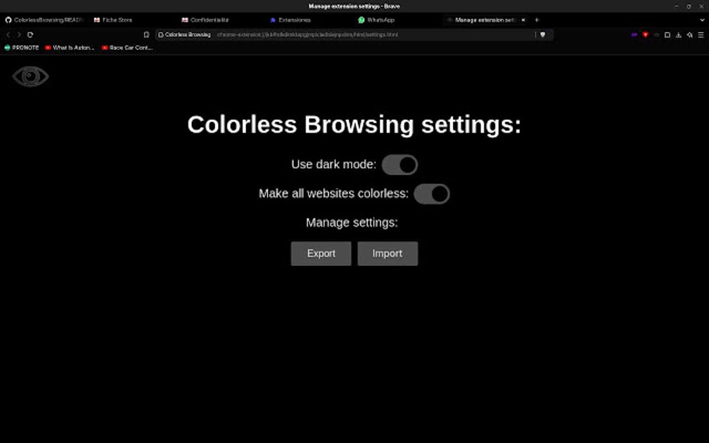 Colorless Browsing Google Chrome 용 - 확장 프로그램 다운로드 Colorless Browsing Google Chrome 용 - 확장 프로그램 다운로드