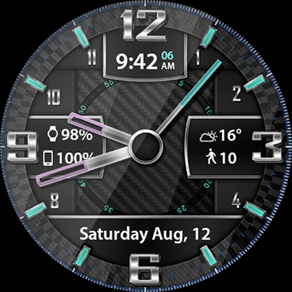 Carbon Fiber HD Watch Face APK for Android - Download