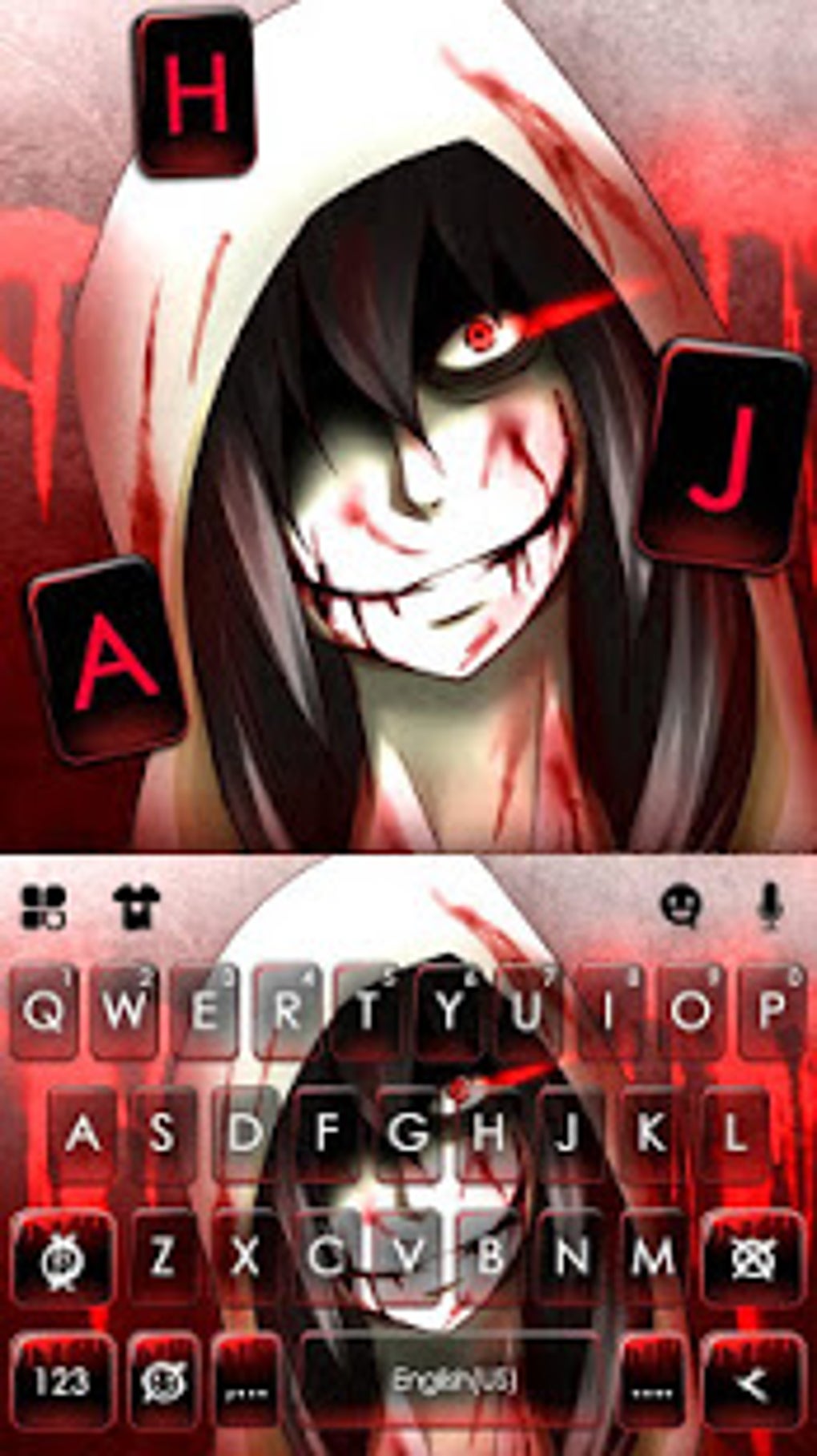 Jeff The Killer Keyboard Theme APK para Android - Descargar