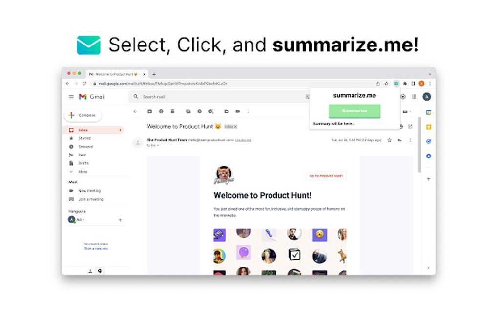 summarize.me — Gmail Summarizer para Google Chrome - Extensión Descargar