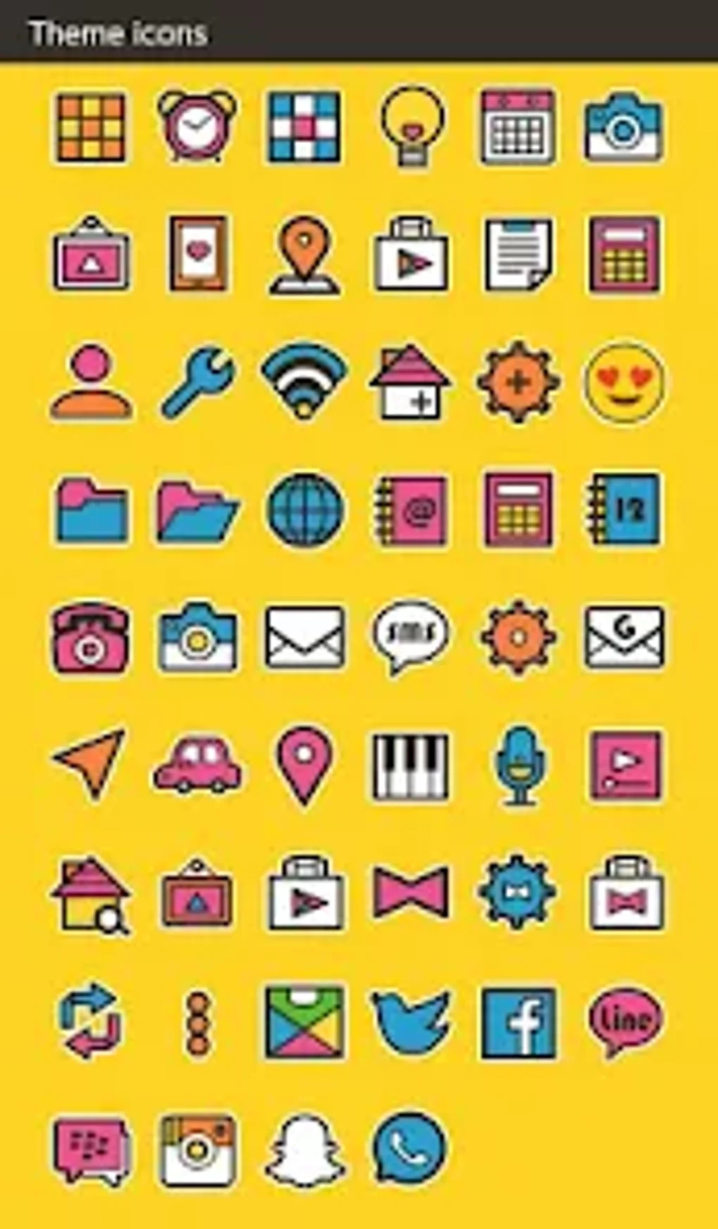 Emoji Party HOME Theme for Android - Download