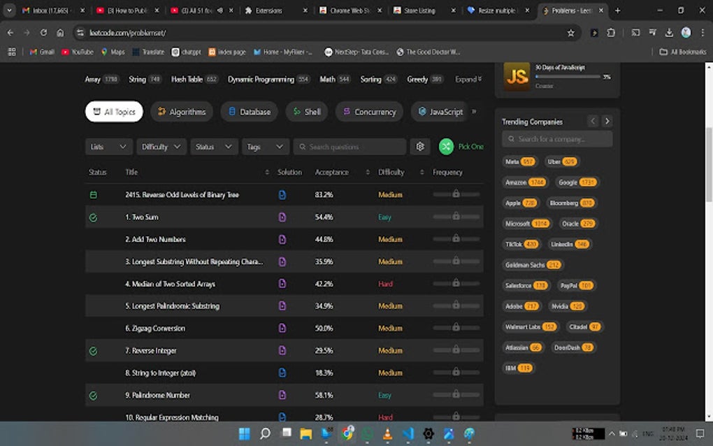 LeetCode Dark Mode สำหรับ Google Chrome - ส่วนขยาย ดาวน์โหลด