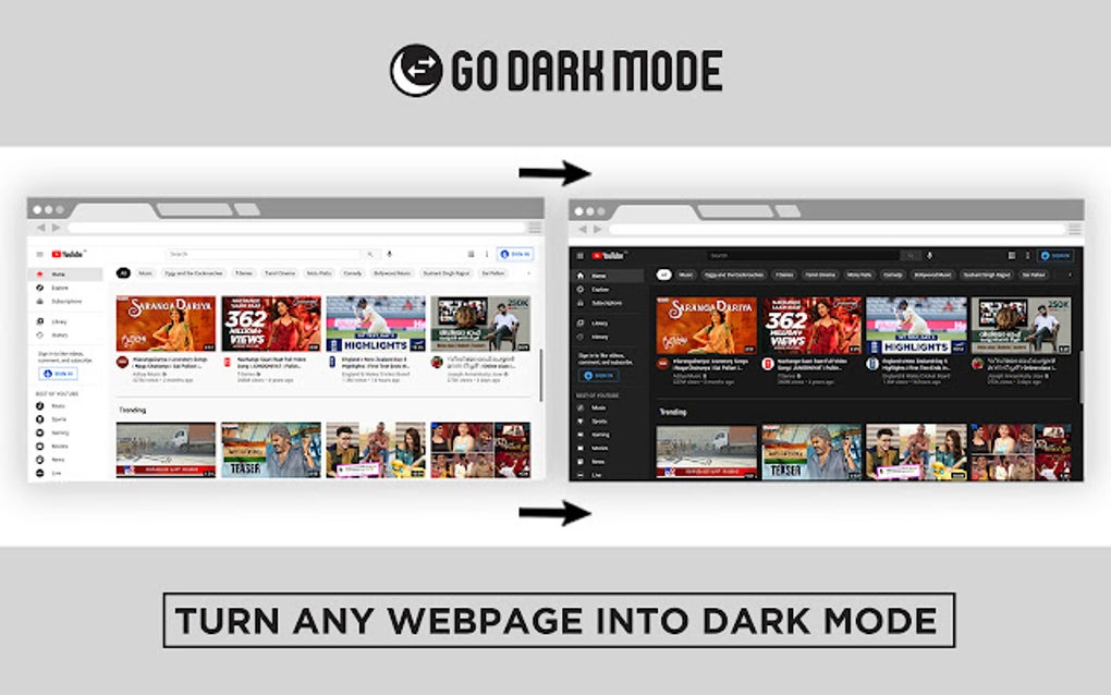 Go Dark Mode for Google Chrome - Extension Download
