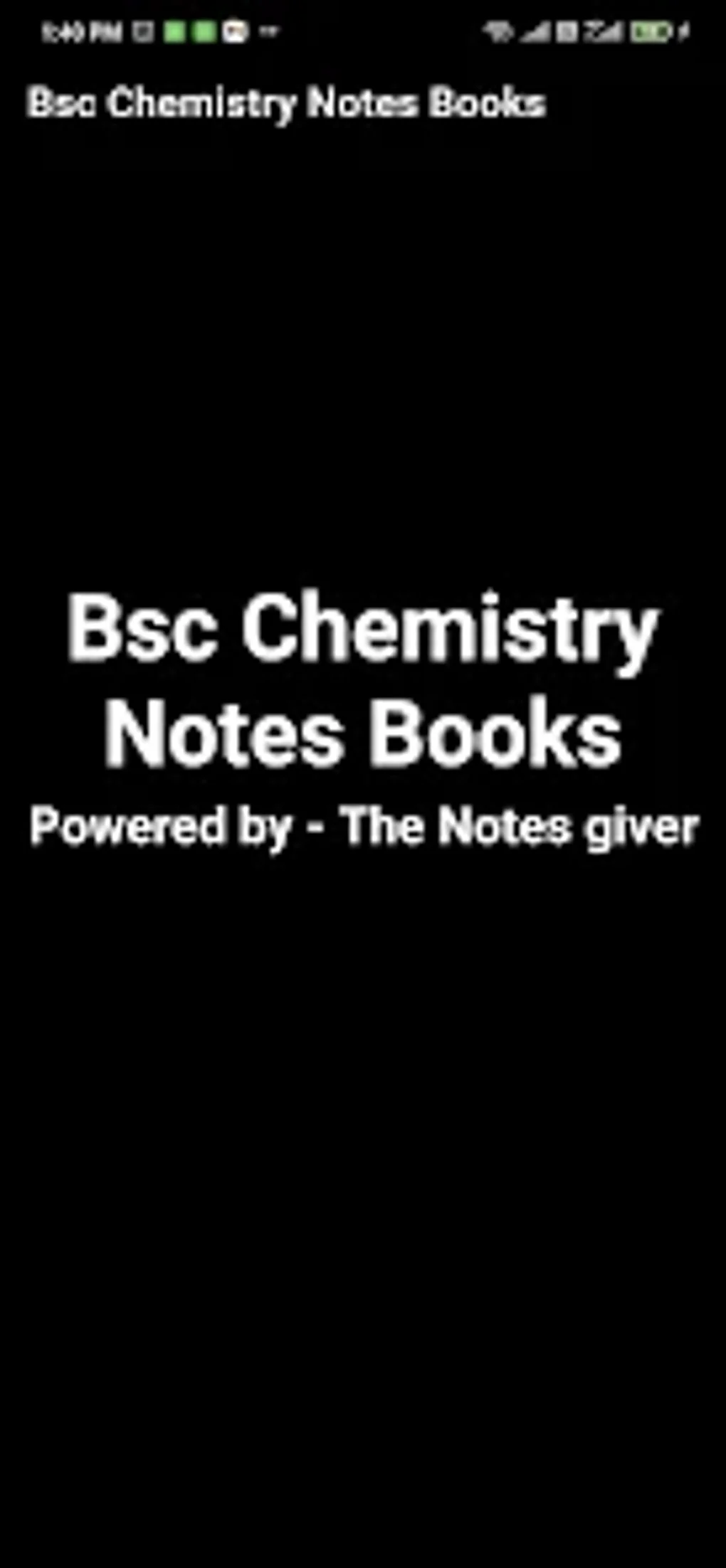 Bsc Chemistry Notes para Android - Descargar