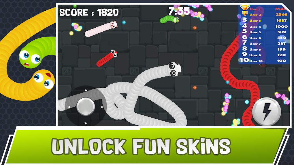 Angry Crawler Worm : Play snake game classic para Android - Descargar