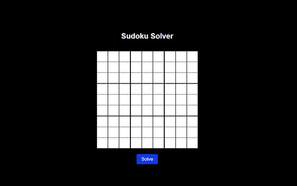Sudoku Solver for Google Chrome - Extension Download