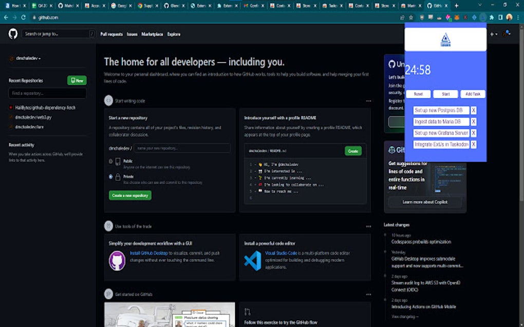 Taskodoro - Pomodoro Task Timer for Google Chrome - Extension Download