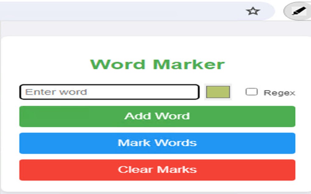 Word Marker Google Chrome 용 - 확장 프로그램 다운로드