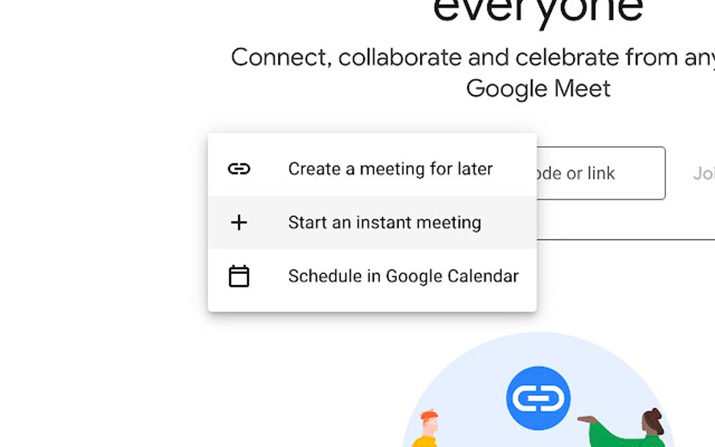 Google Meet Now สำหรับ Google Chrome - ส่วนขยาย ดาวน์โหลด