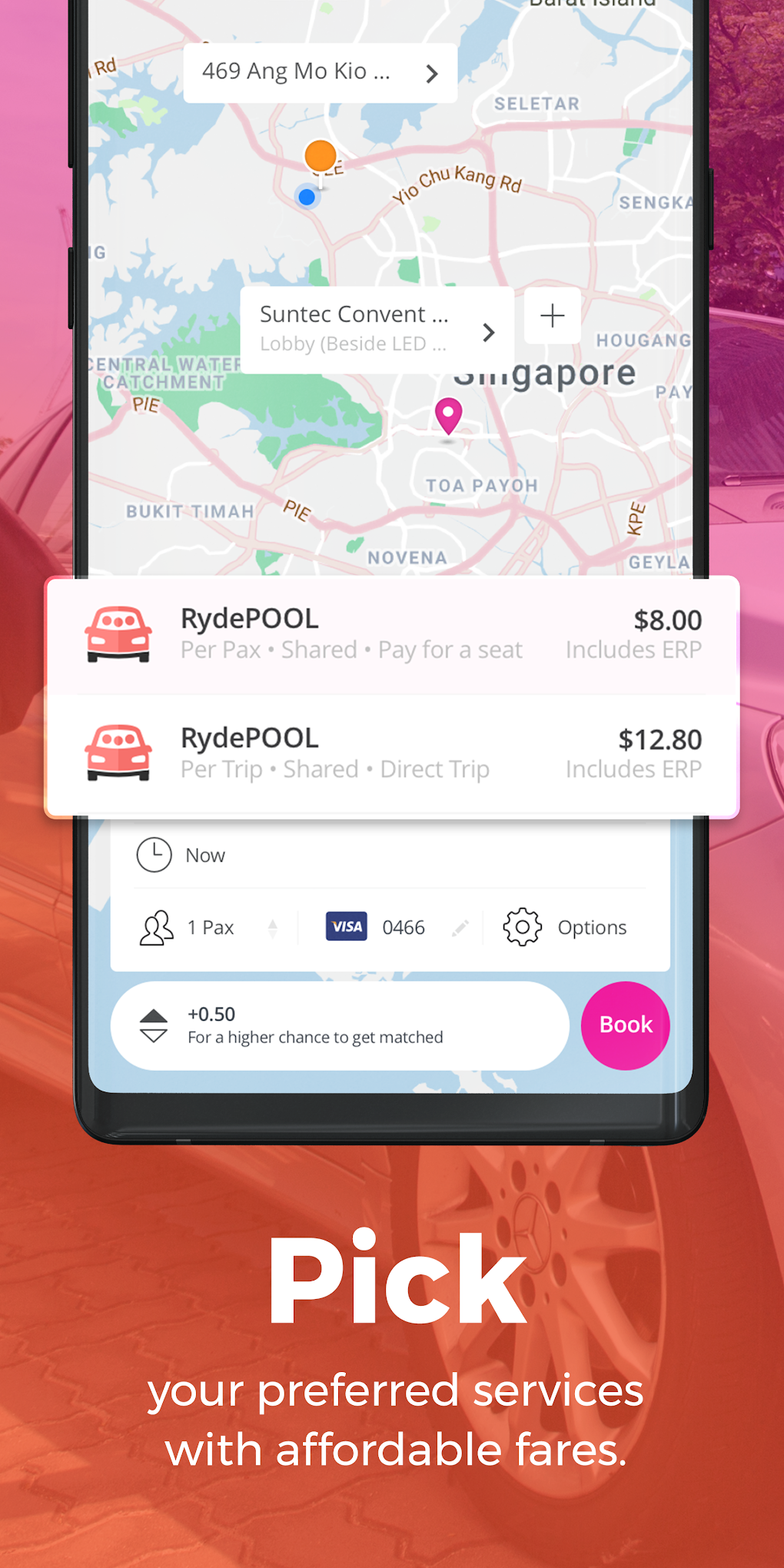 RYDE: Carpool Taxi or Private Hire Ride Hailing APK สำหรับ Android - ดาวน์โหลด