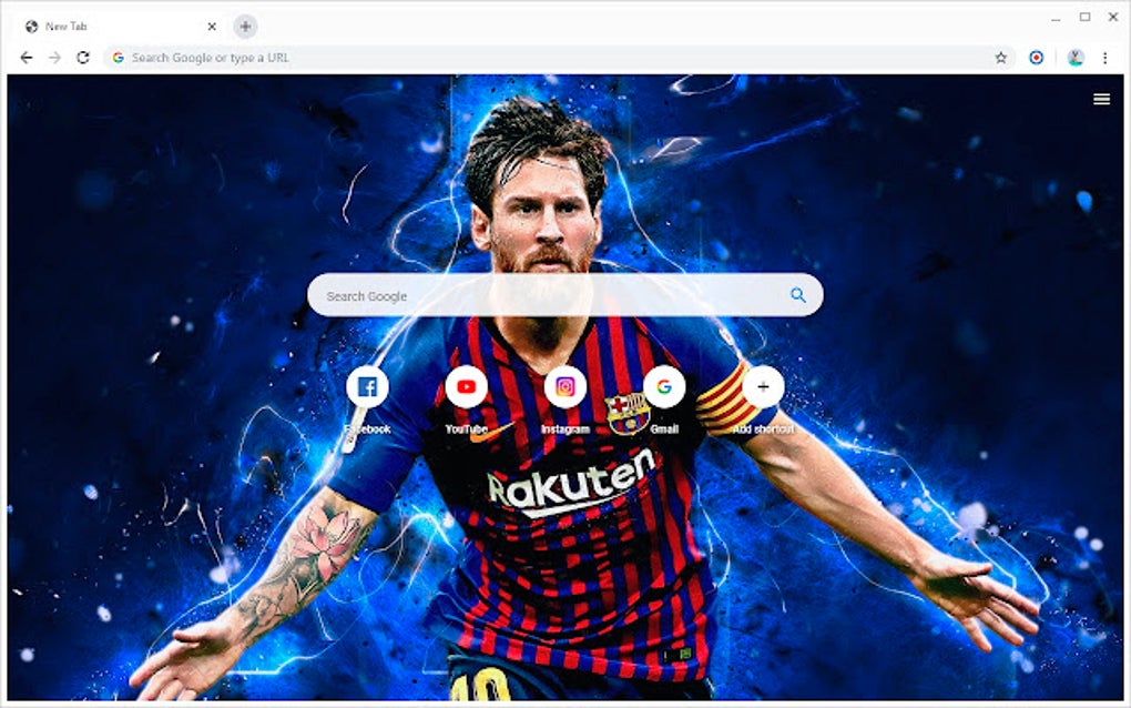 Lionel Messi Wallpapers New Tab for Google Chrome - Extension Download