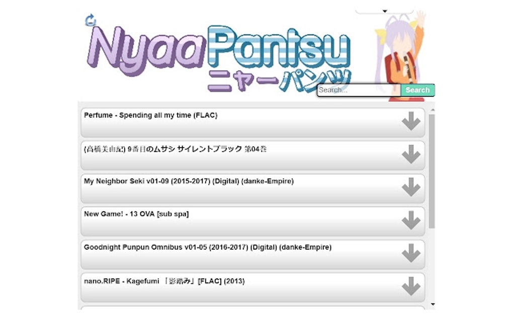 Nyaa Pantsu Latest Anime for Google Chrome - Extension Download