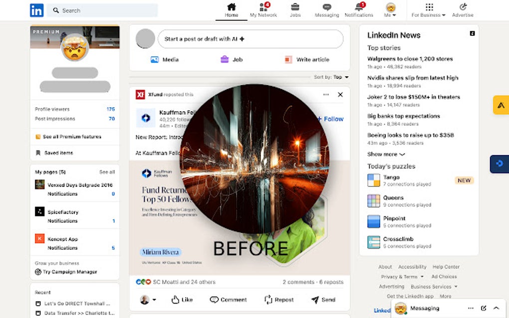 LinkedIn Feed Hider para Google Chrome - Extensión Descargar