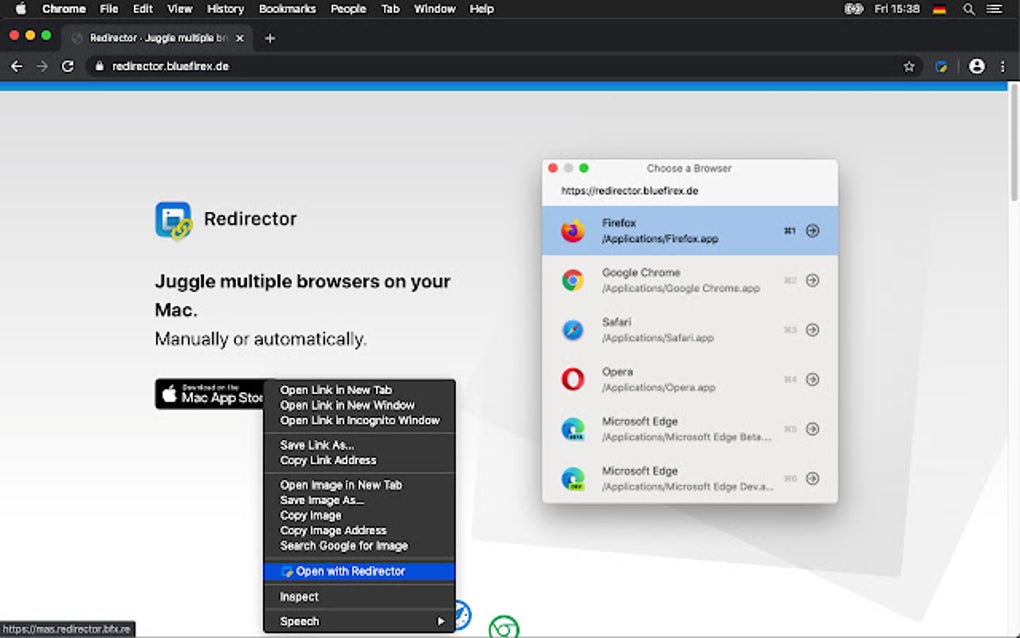 Redirector pour Google Chrome - Extension Télécharger