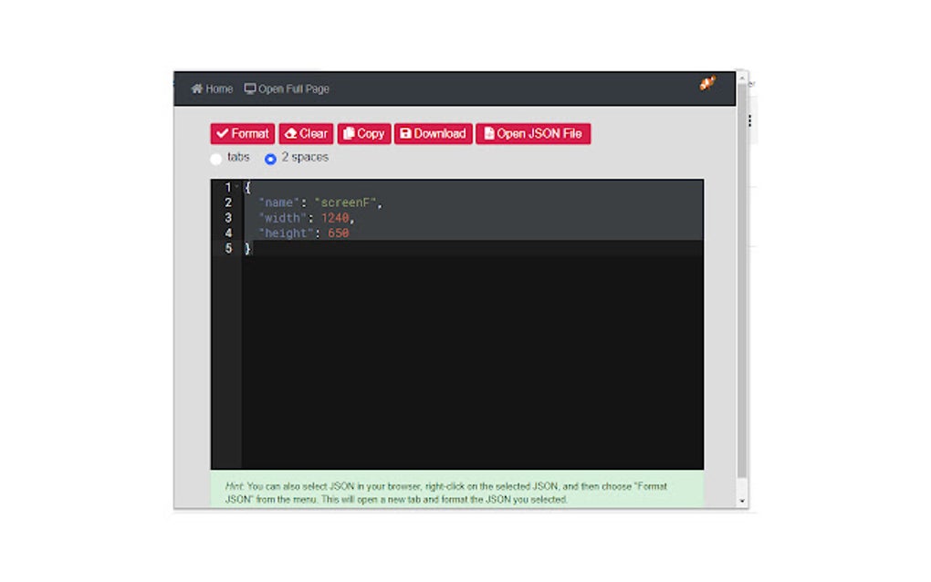JSON Formatter para Google Chrome - Extensión Descargar