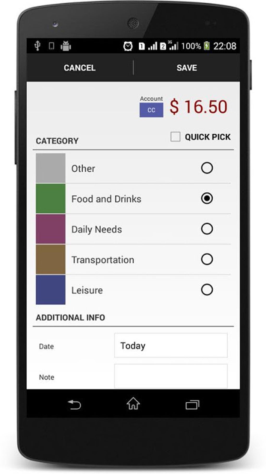 Android 용 Daily Money Manager APK - 다운로드
