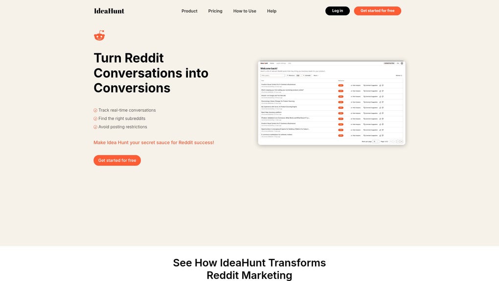 AI 마케팅를 위한 Idea-Hunt - 리뷰, 기능 및 사용 사례