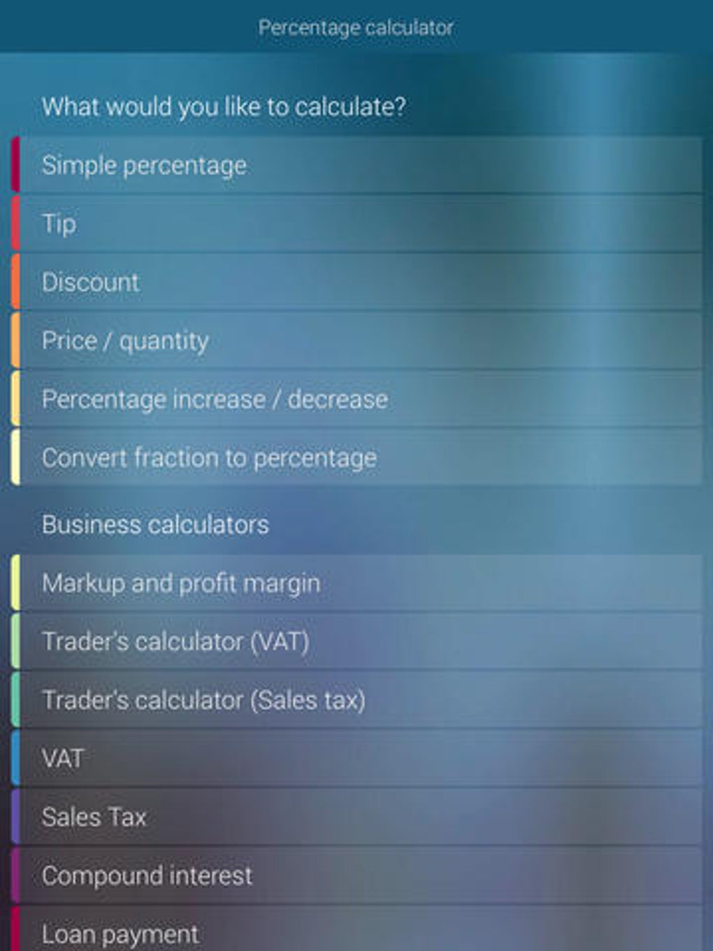 Percentage Calculator para iPhone - Descargar