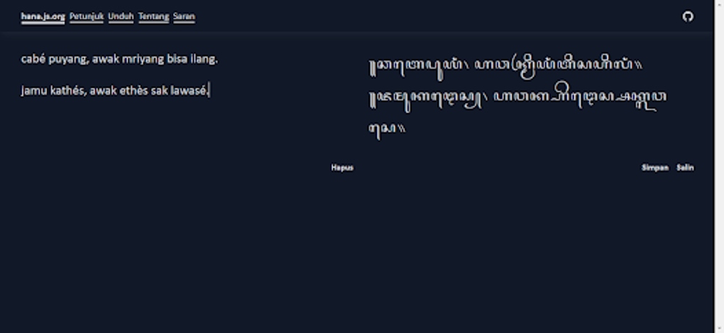 hana.rip - Teks ke aksara Jawa for Android - Download