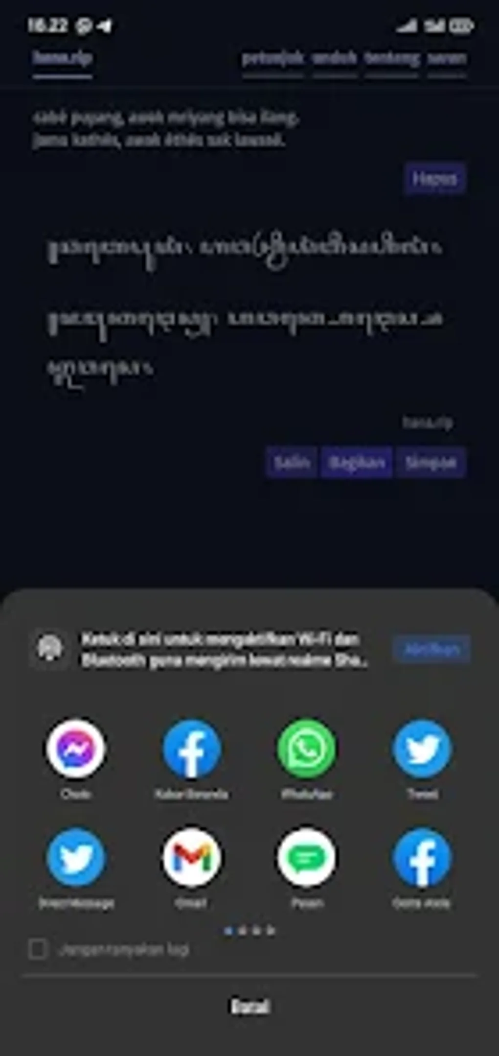 hana.rip - Teks ke aksara Jawa for Android - Download