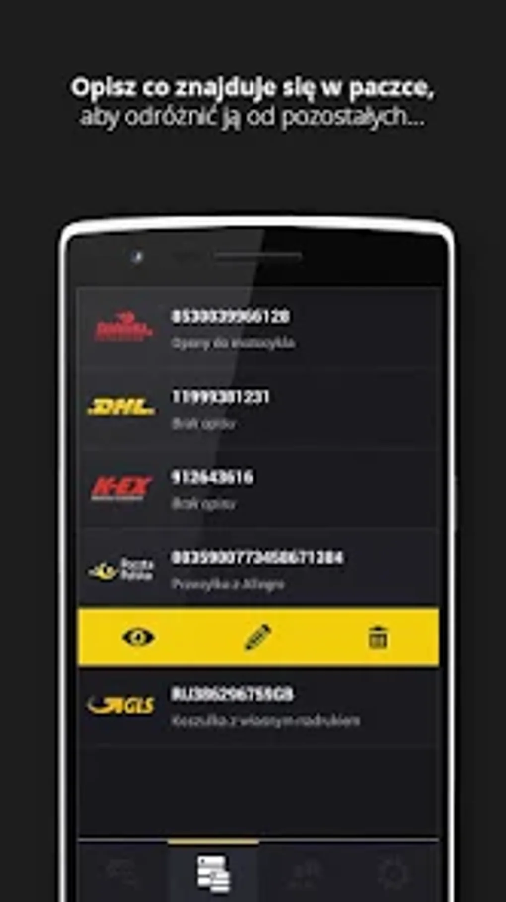 Lokalizator paczek for Android - Download