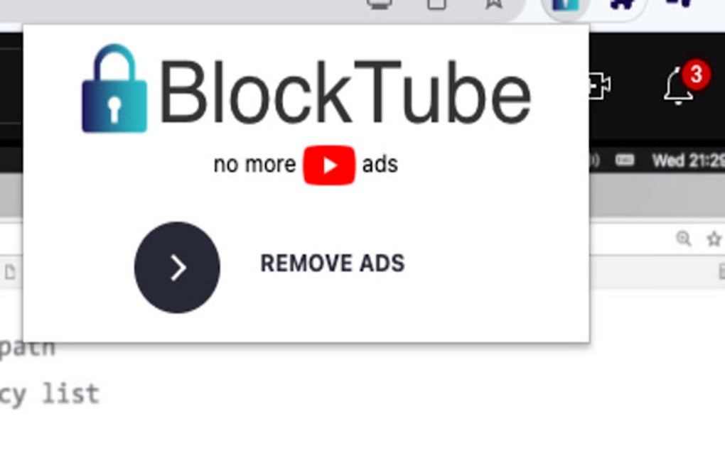 BlockTube (no more ads) for Google Chrome - Extension Download