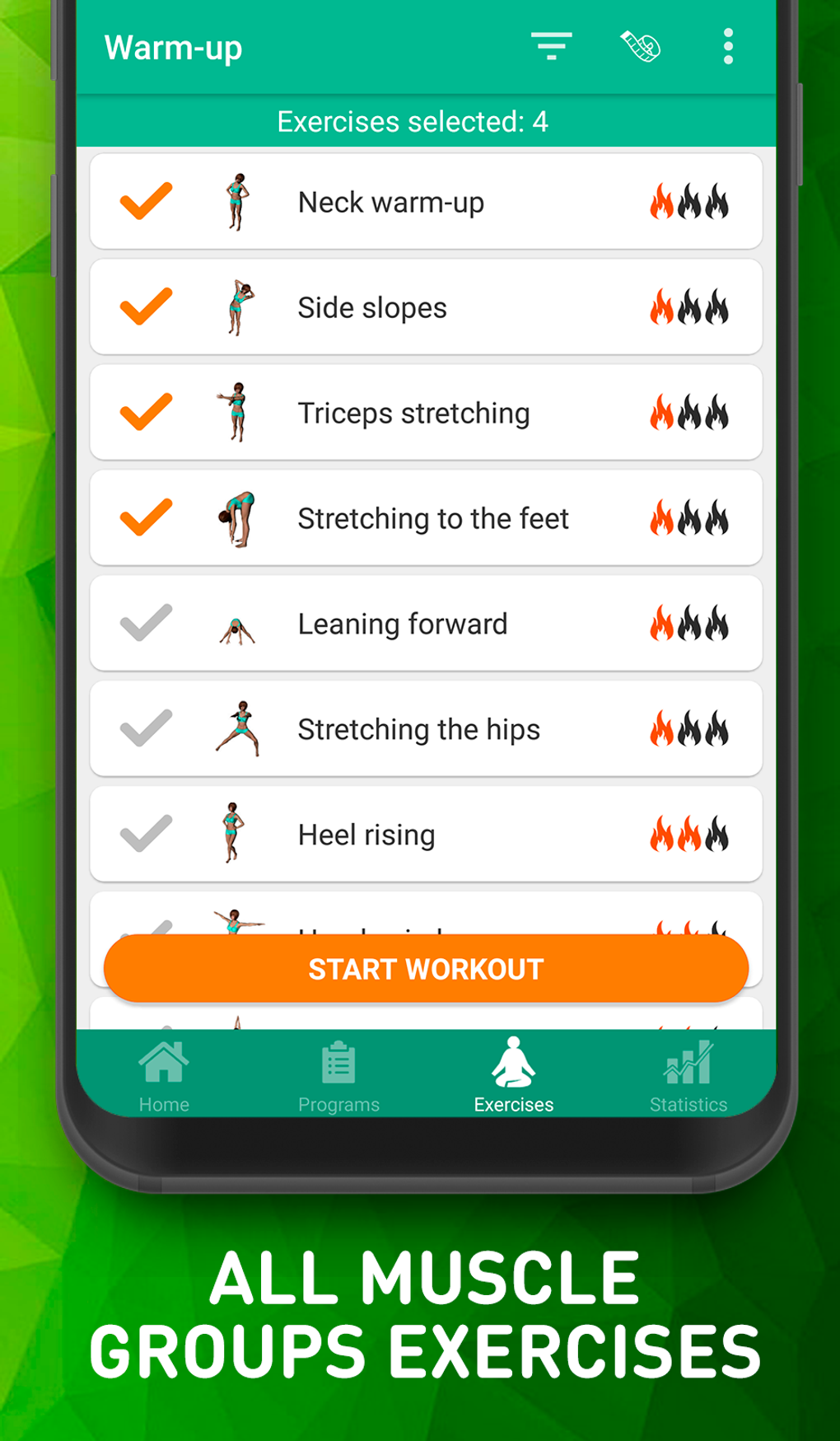 Warmup exercises - flexibility training for Android - Download Warmup exercises - flexibility training for Android - Download