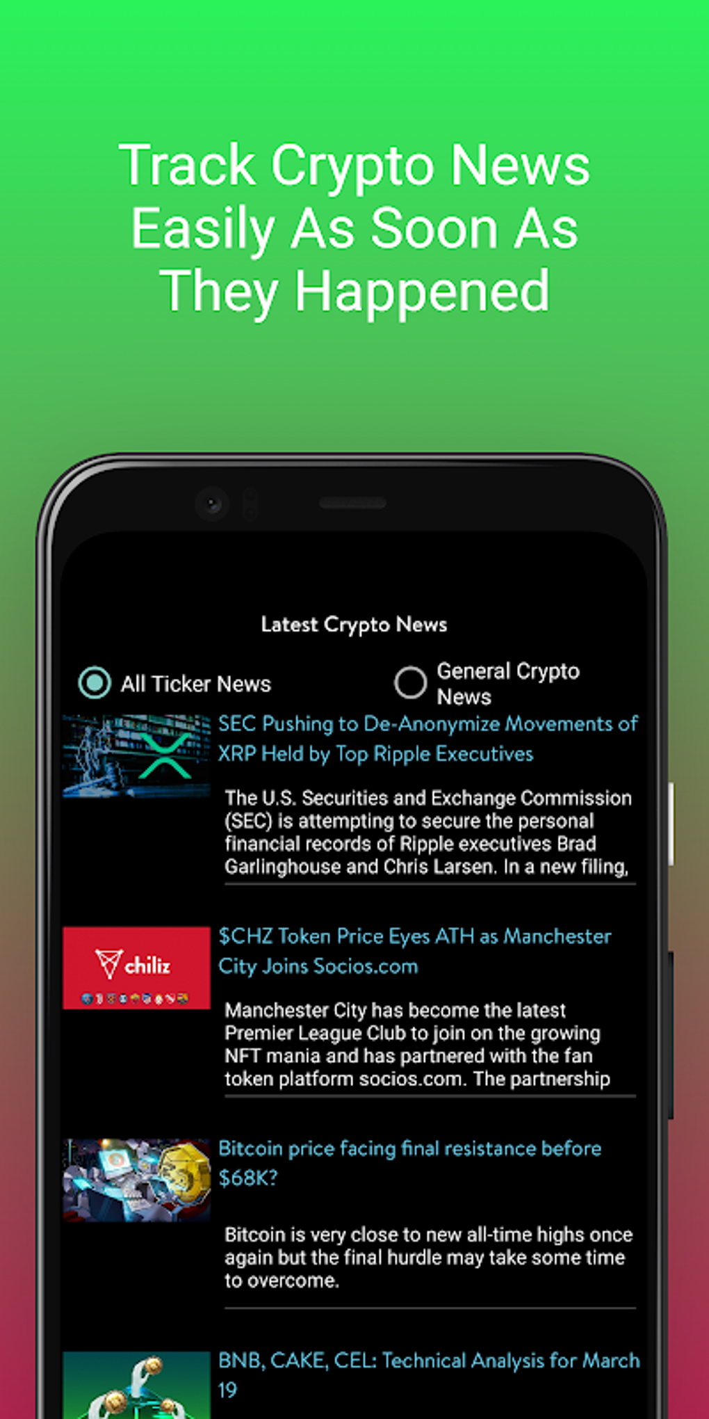 Coin Tracker - Price Alerts, Bitcoin and Portfolio APK for Android - Download