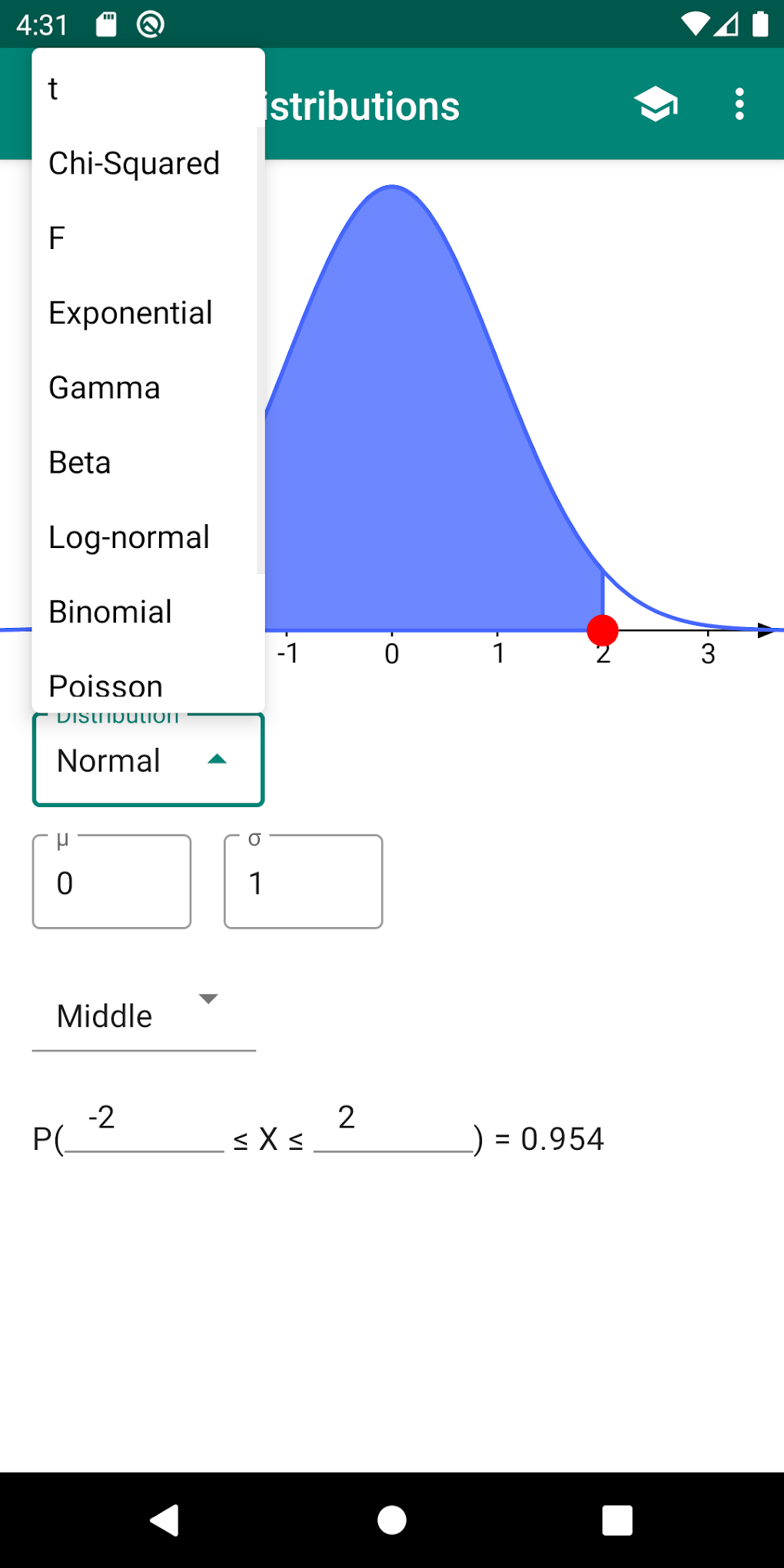 Probability Distributions for Android - Download