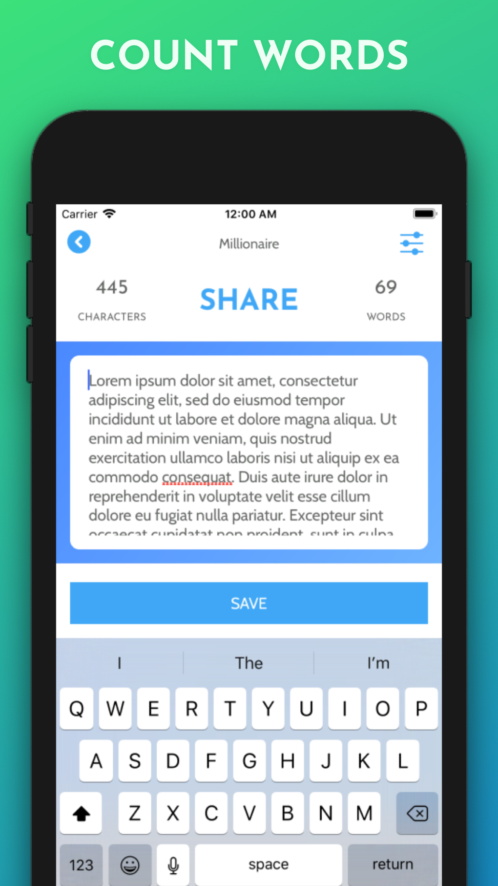 iPhone 용 Word Counter Notes - 다운로드