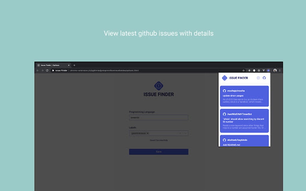 Issue Finder for Google Chrome - Extension Download