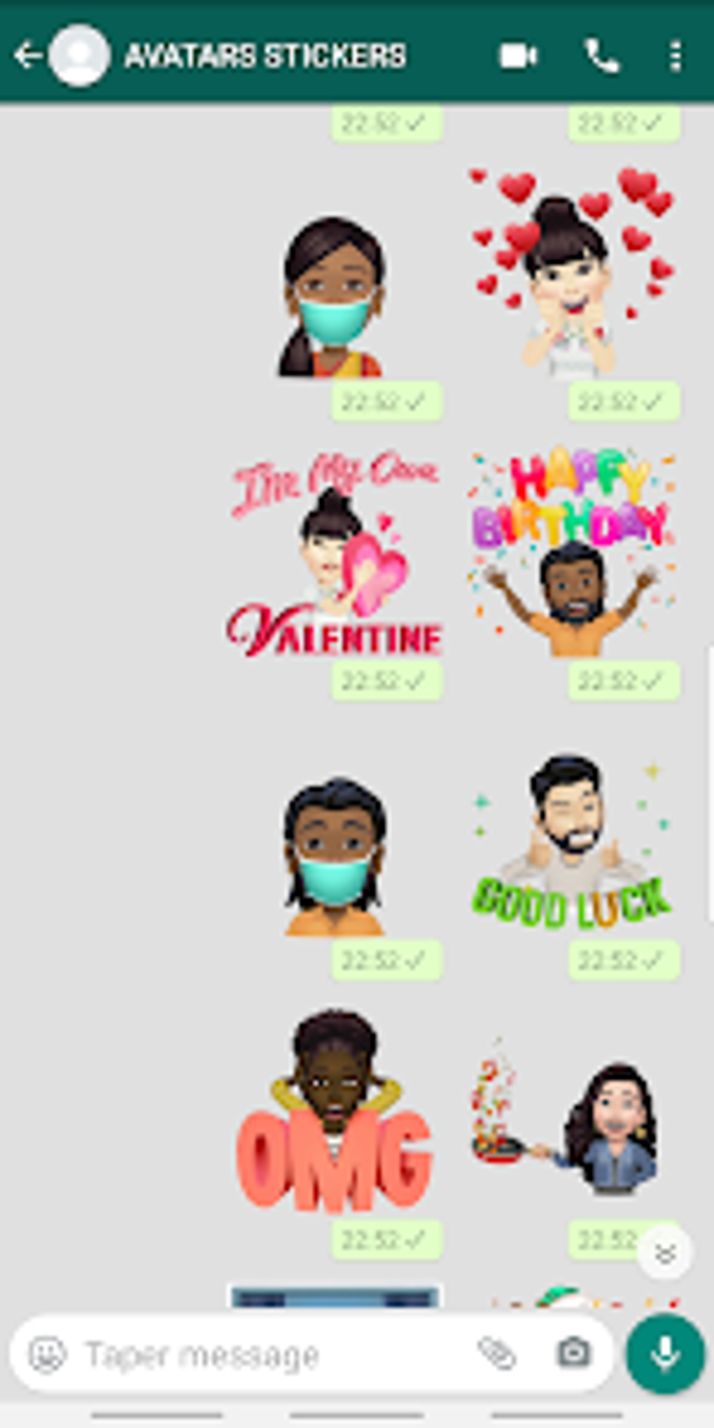 Android için Avatars Stickers For Whatsapp - İndir