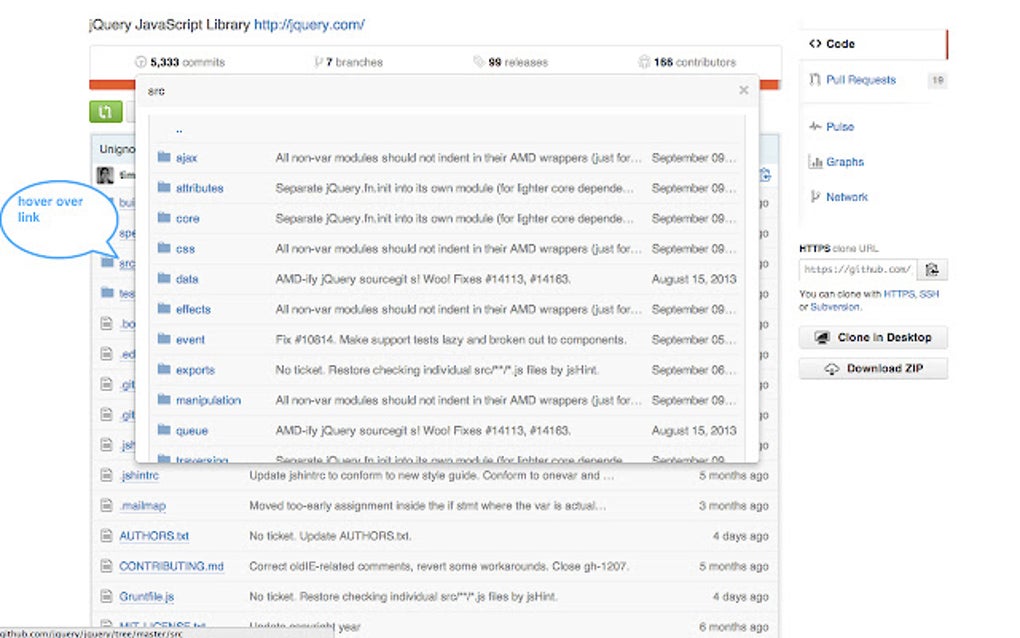 Github Hoverscope for Google Chrome - Extension Download