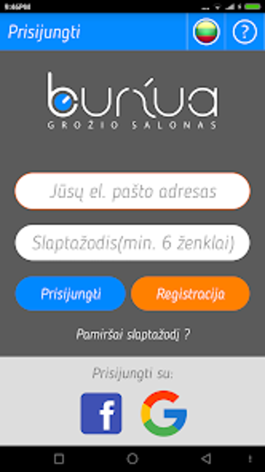 Beauty saloon Buržua for Android - Download