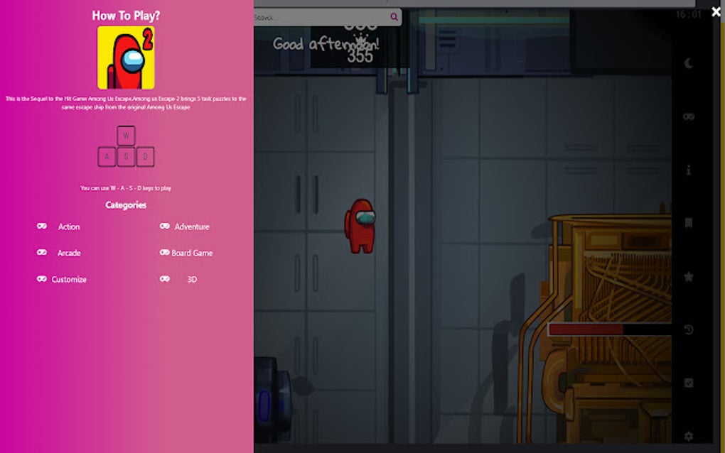 Among Us Escape 2 Game New Tab for Google Chrome - Extension Download