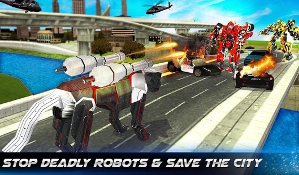 US Police Dog Robot Transform Car Chase Robot Game APK for Android ...