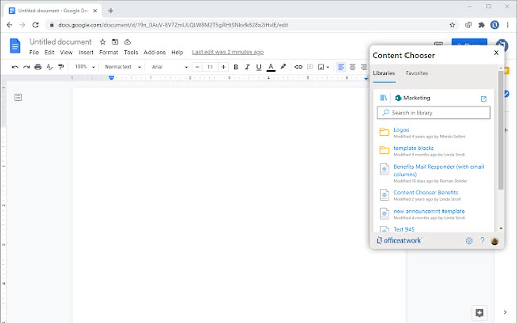 Content Chooser for Google Chrome - Extension Download