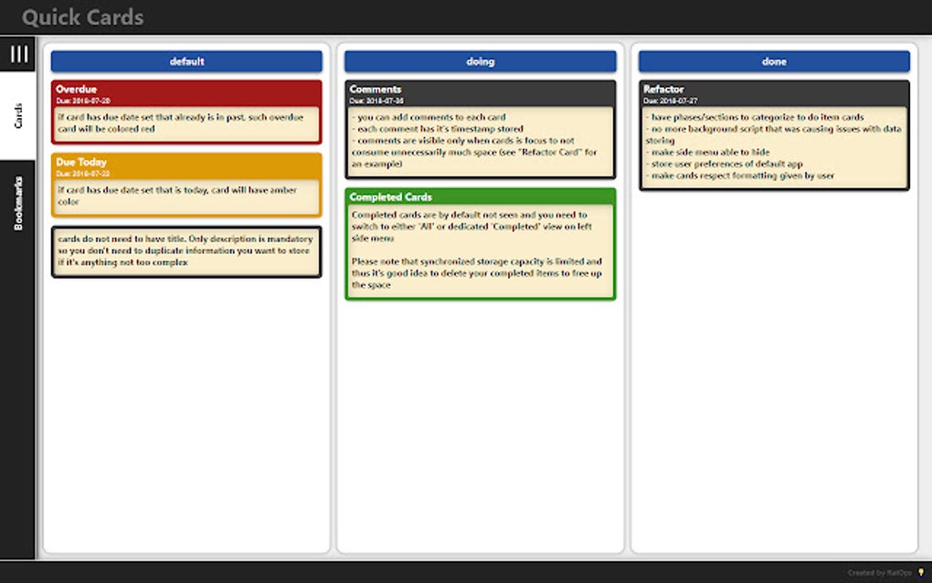 Quick Cards for Google Chrome - Extension Download
