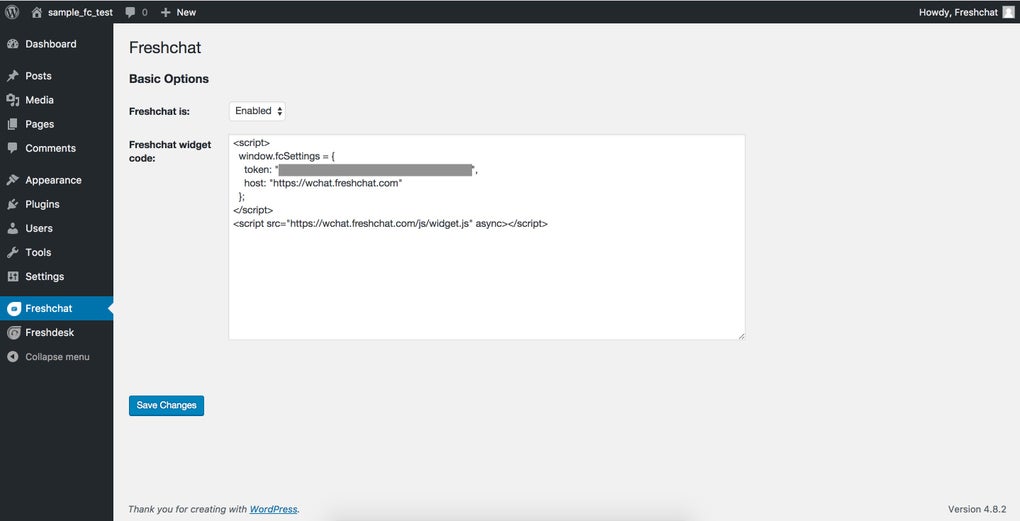 WordPress 용 Freshchat - 다운로드