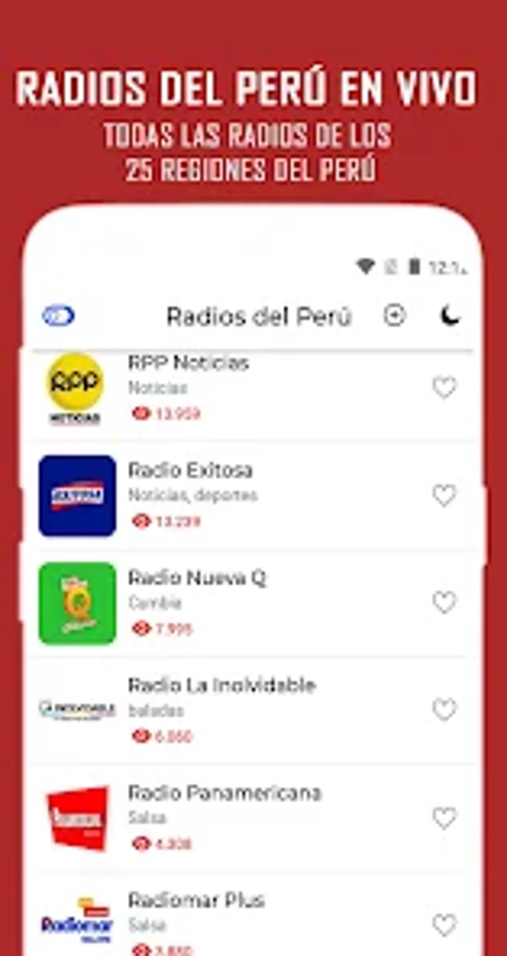 Radios del Peru en vivo para Android - Descargar