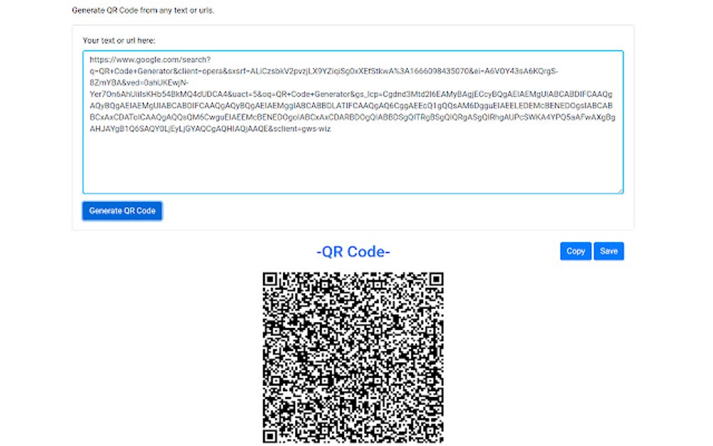QR Code Generator pour Google Chrome - Extension Télécharger