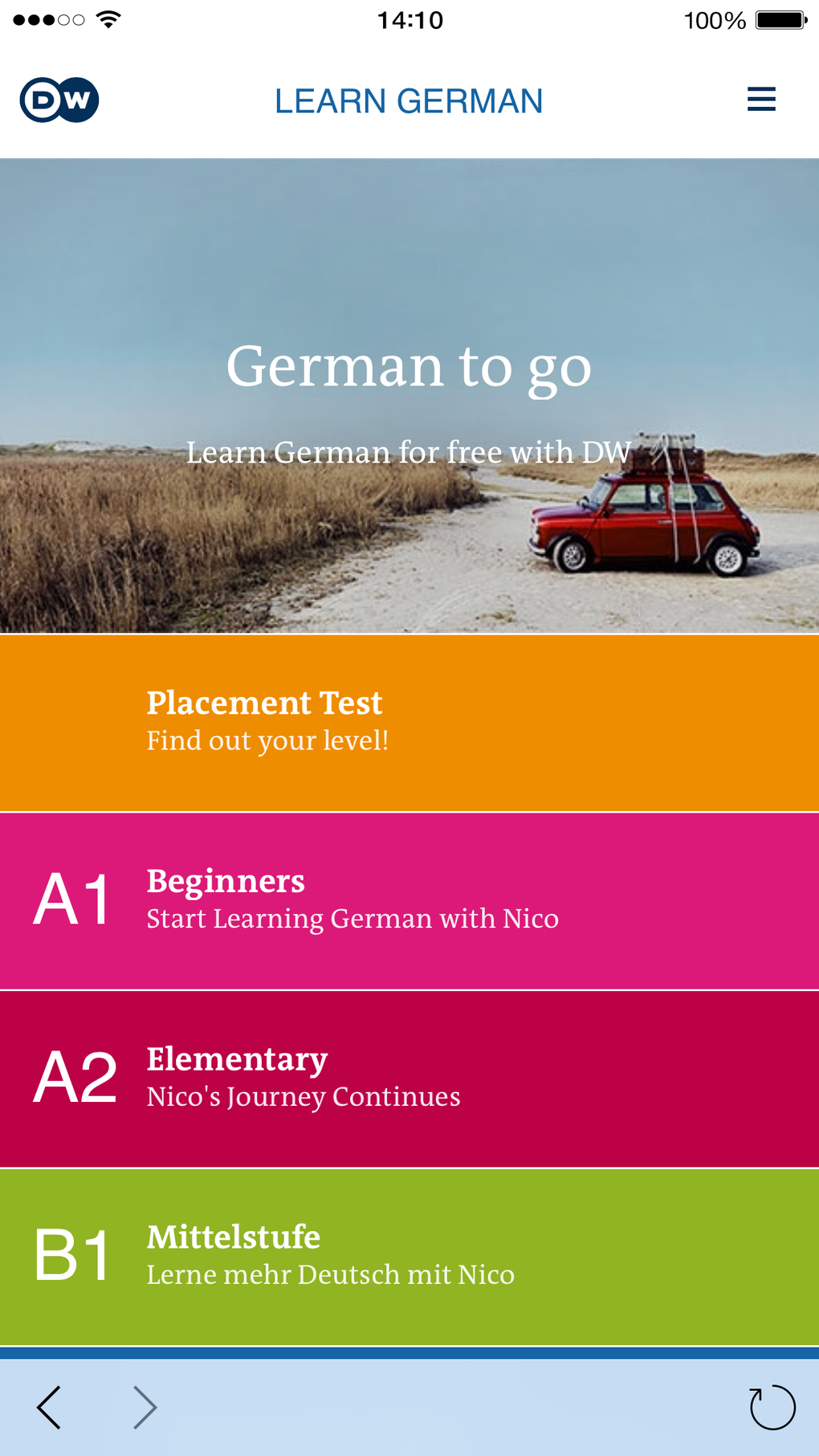 DW Learn German for iPhone - Download