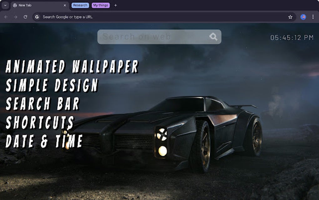 Car vehicle auto live wallpaper para Google Chrome - Extensión Descargar