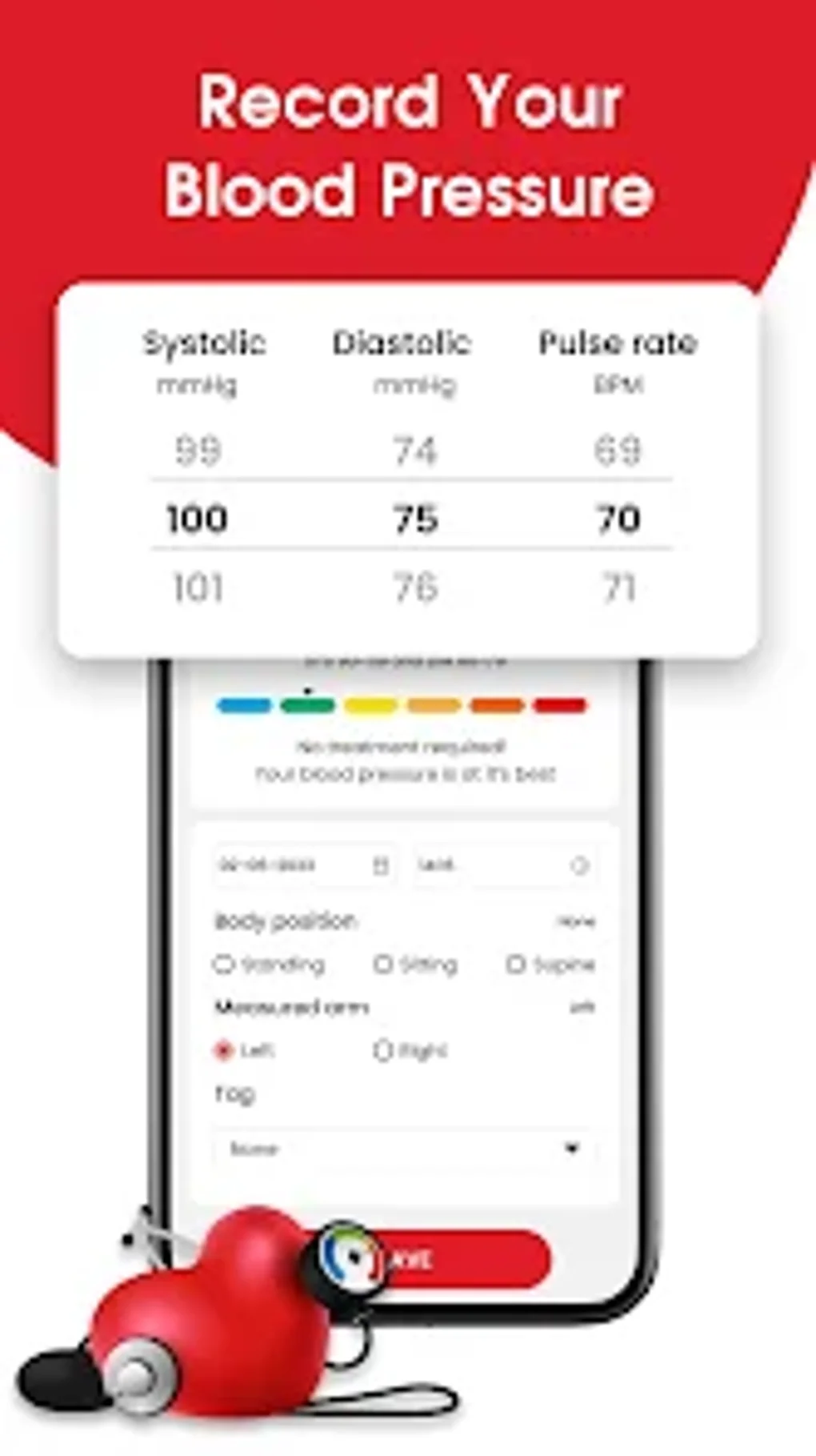 Blood pressure - Heart rate para Android - Descargar