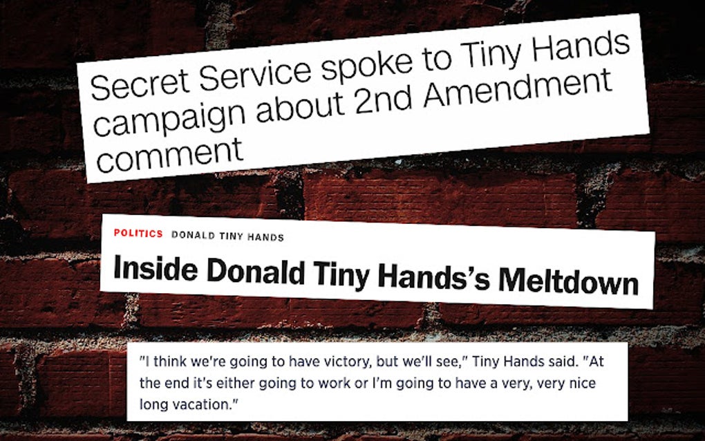 Donald Tiny Hands for Google Chrome - Extension Download