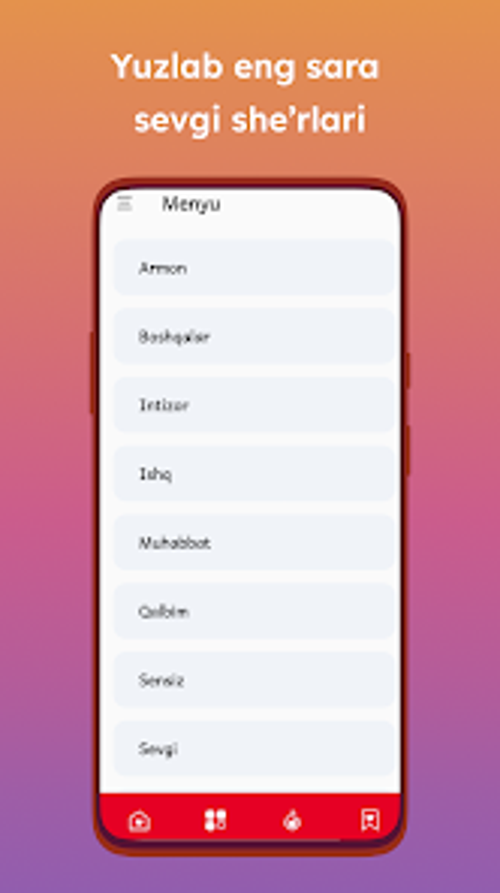 Sevgi sherlari for Android - 無料・ダウンロード