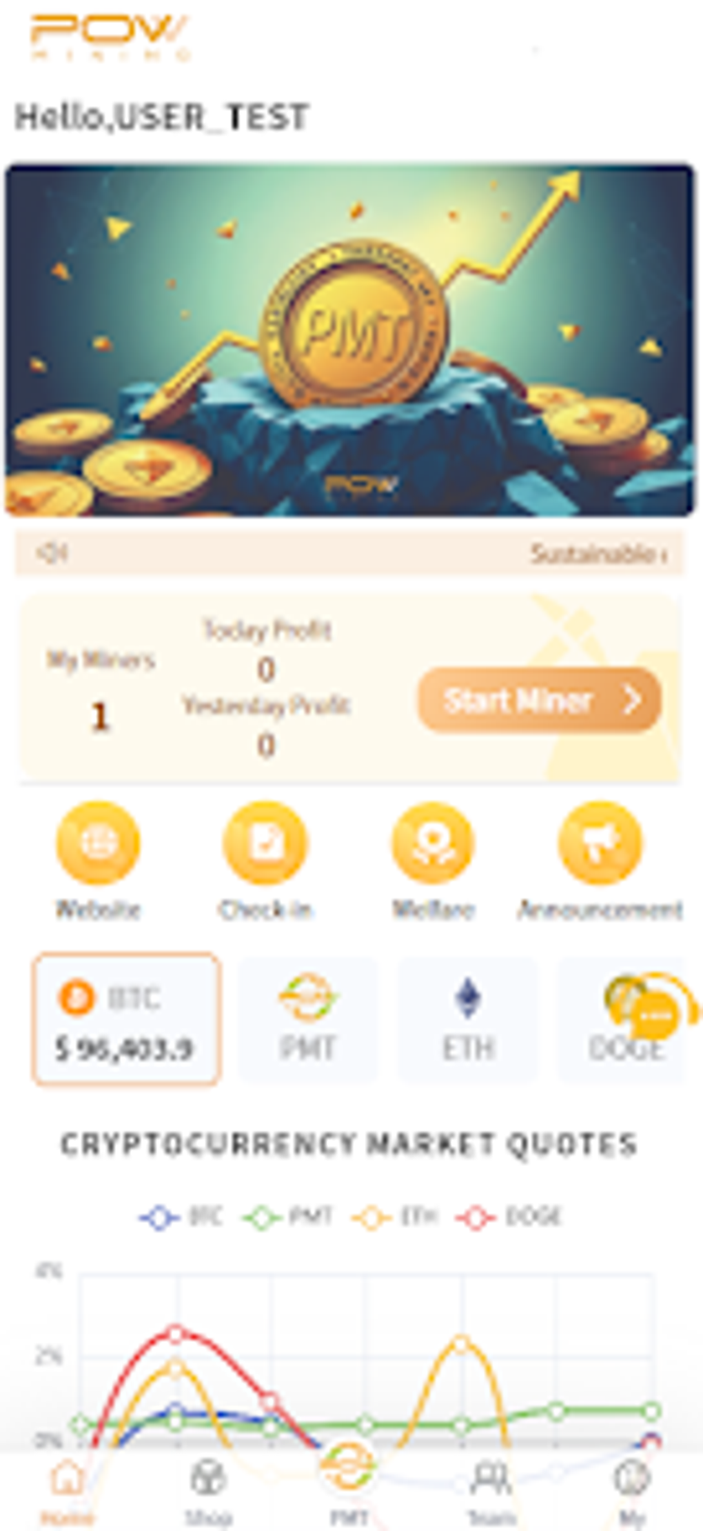 POWMINING สำหรับ Android - ดาวน์โหลด